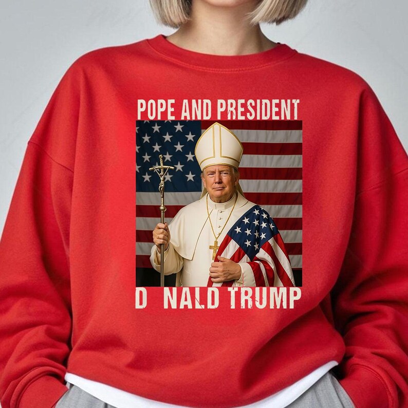 Funny Trump and Pope PNG, Catholic Political Humor Clipart, Donald ...