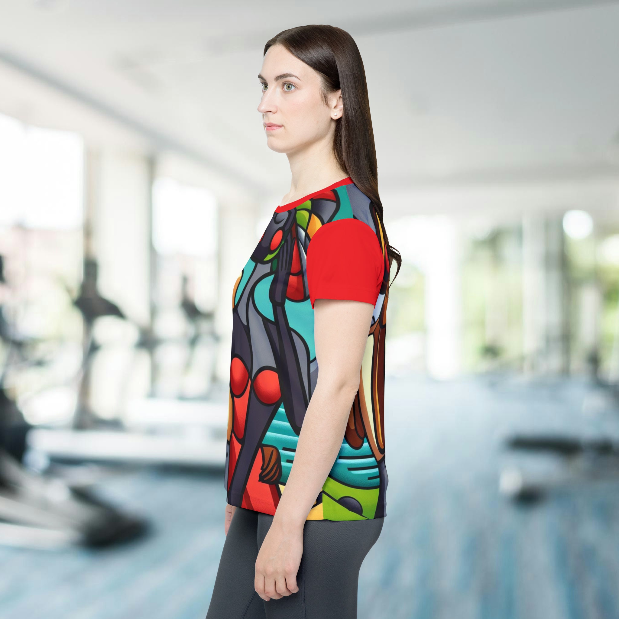 Gym Clothing Cubism Style Athletics Running Sports T-shirt - Etsy