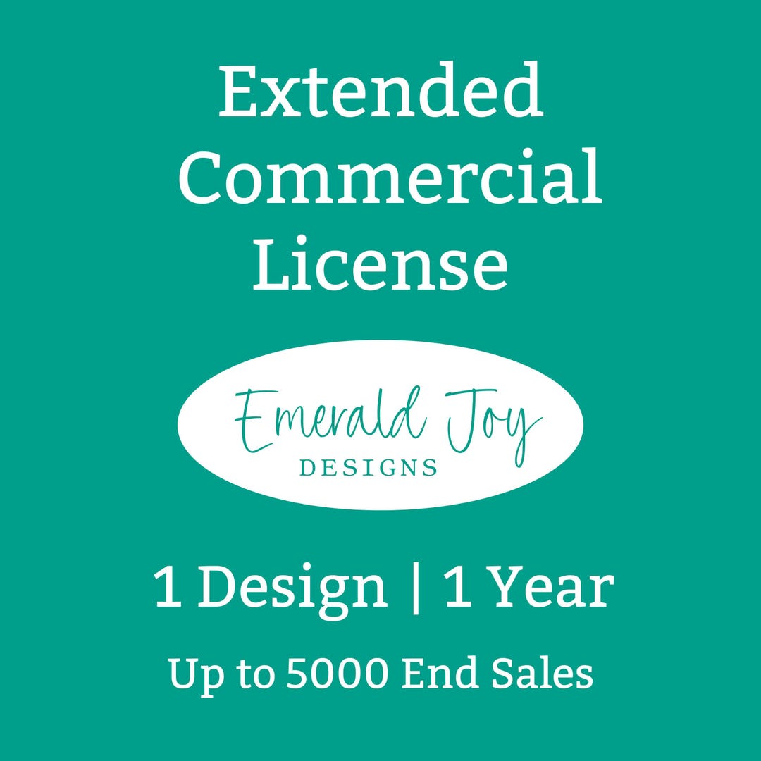 Extended Commercial License, 1 Pattern, 5000 End Products - Etsy