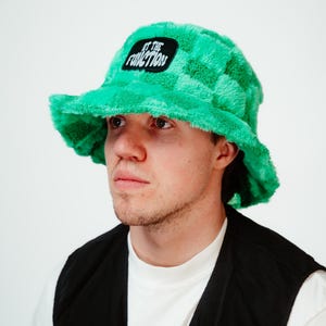 Fuzzy Bucket Hat / EDM Festival Bucket Hat / Unisex Rave Bucket Hat - Etsy