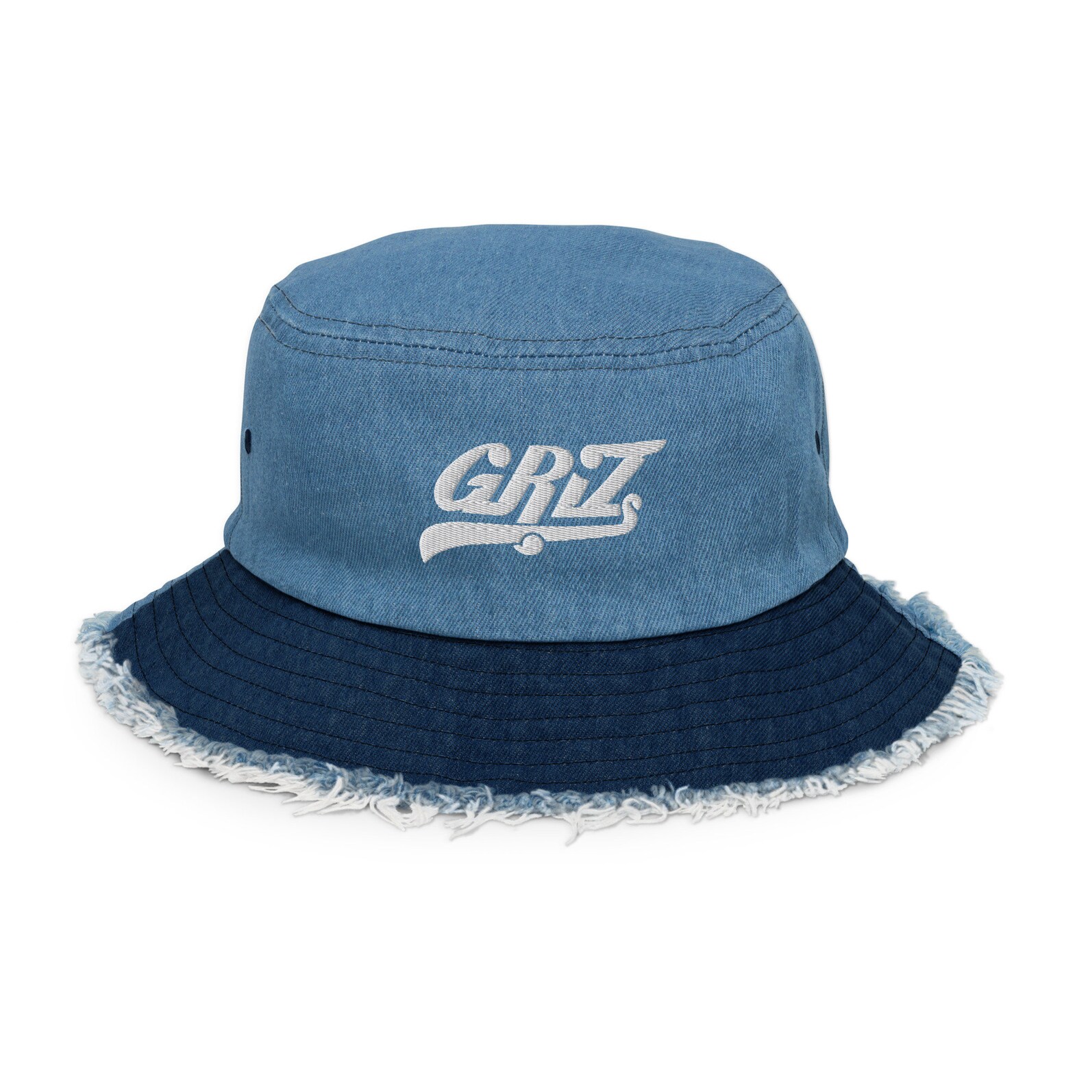Griz Denim Bucket Hat / Griz Bucket Hat / Griz Festival Hat / Edm ...
