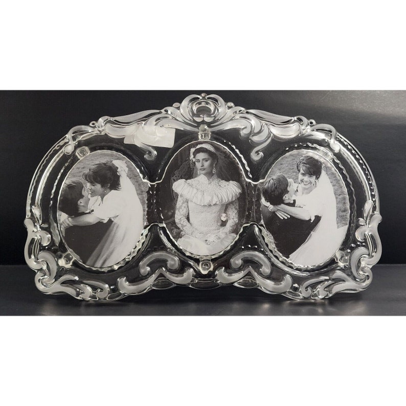 Mikasa Lead Crystal Glass Princess Oval Picture Frame Wedding Home ...