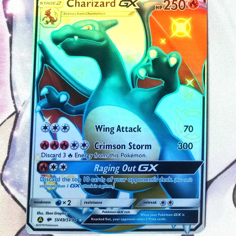 Fake Charizard Card - Etsy