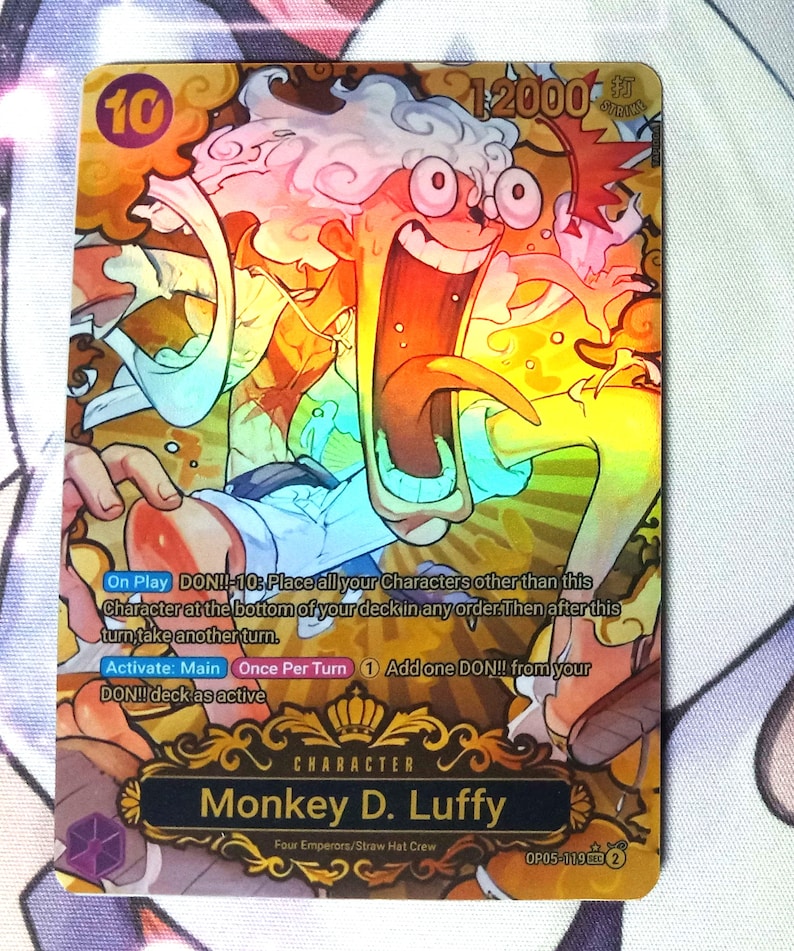 Proxy Monkey D Luffy OP05-119 Champion Winner One Piece - Etsy