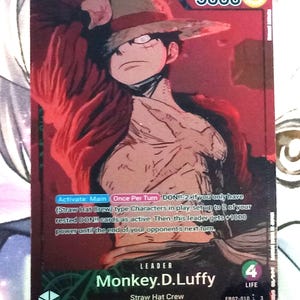 Monkey D Luffy EB02-010 Proxy One Piece Card Game - Etsy