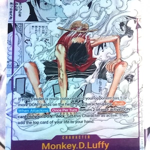 Monkey D Luffy EB02-061 Manga Rare Proxy One Piece Card Game - Etsy
