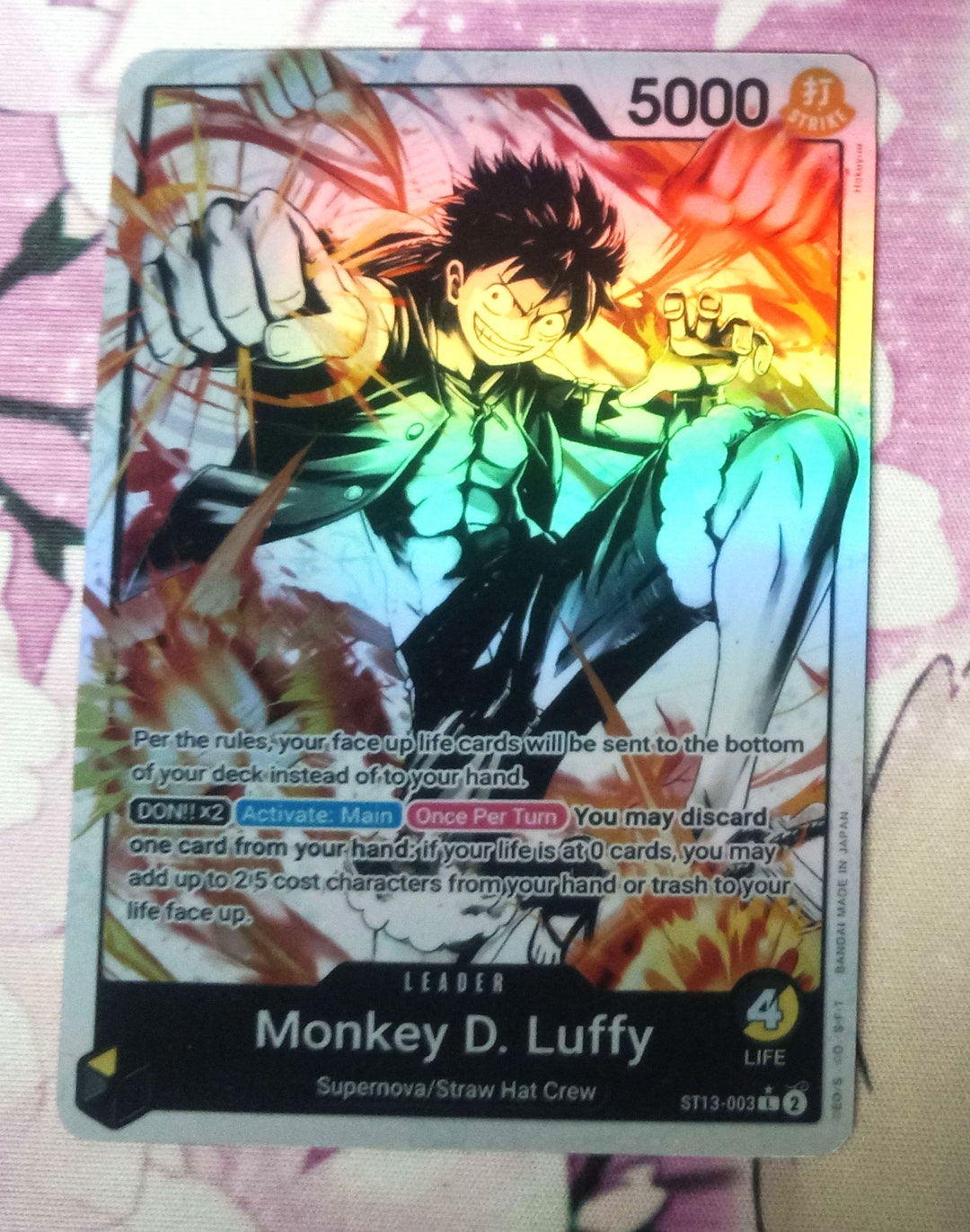 Proxy Monkey D Luffy ST13-003 Alt Art Parallel One Piece - Etsy