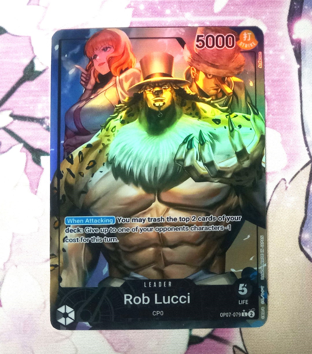 Proxy Rob Lucci OP07-079 Alt Art Parallel One Piece - Etsy