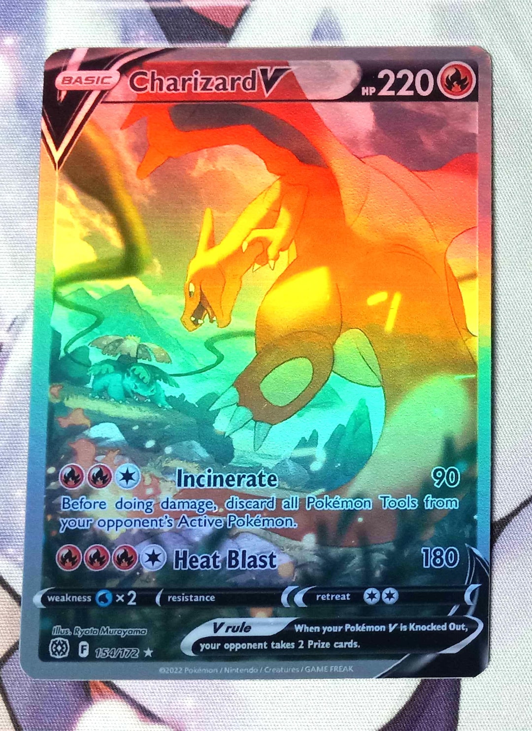 Charizard V Alt Full Art 154/172 Proxy Brilliant Stars Pokemon TCG - Etsy