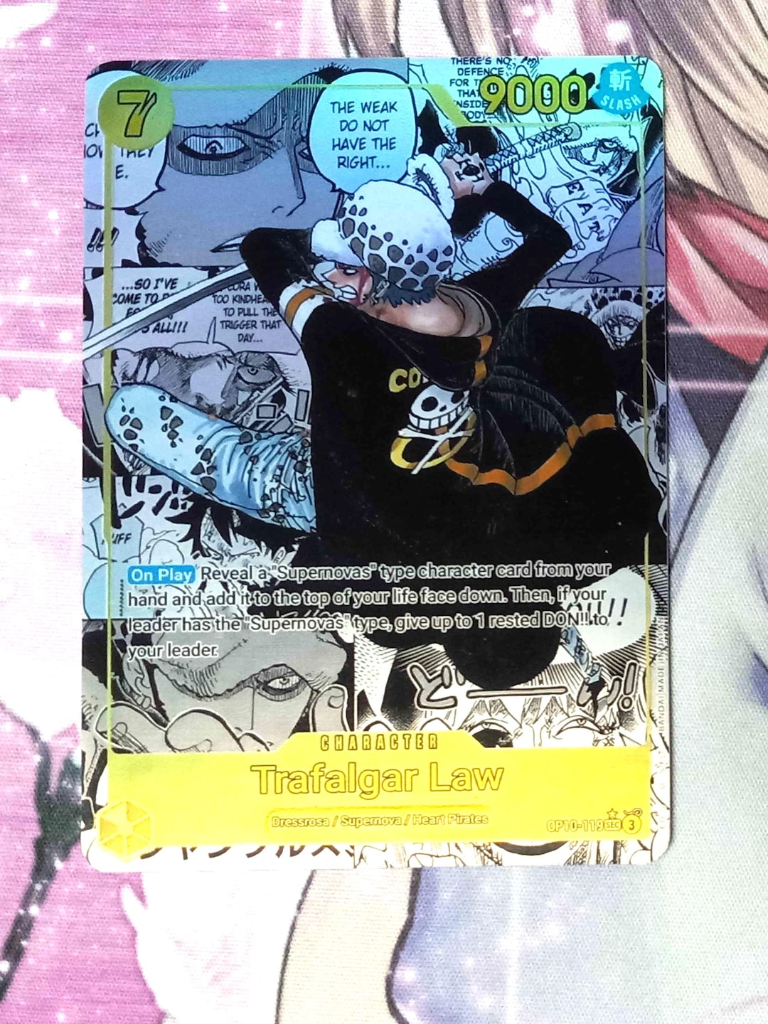 Trafalgar Law OP10-119 Manga Rare - Royal Blood Proxy One Piece Card ...