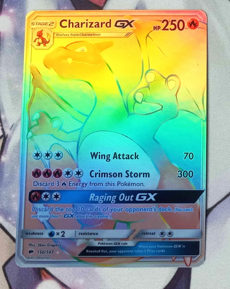 Charizard GX SV49/SV94 150/147 - Hidden Fates: Shiny Vault (secret ...