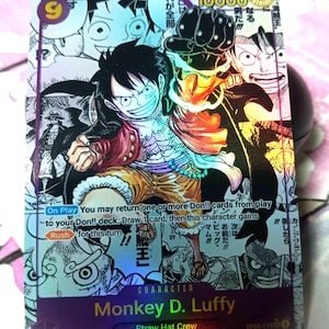 Manga Rare Monkey D Luffy OP09-119 Proxy One Piece Card Game - Etsy