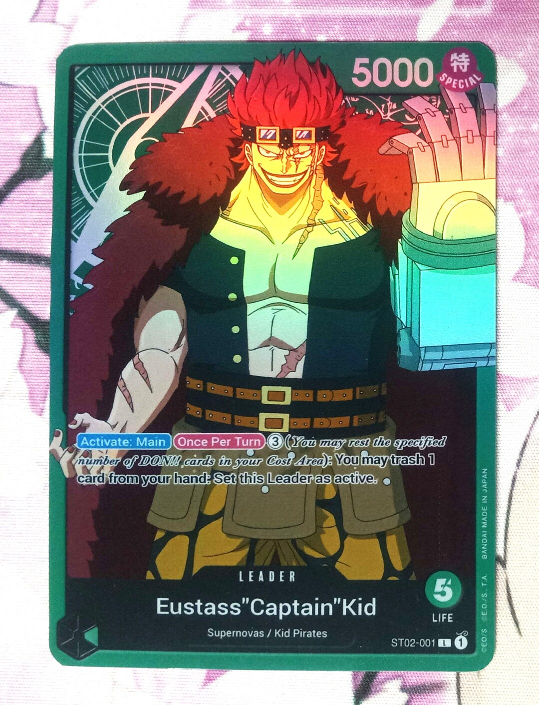 Proxy Eustass Captain Kid ST02-001 Alt Art Parallel One Piece - Etsy