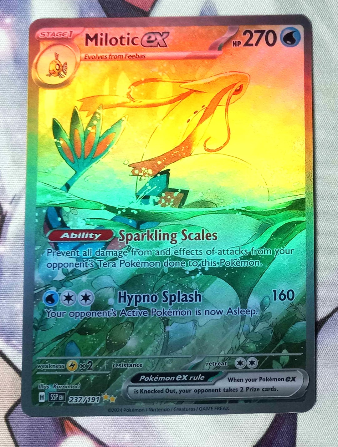 Milotic EX Alt Art 237/191 Surging Sparks Proxy Pokemon TCG - Etsy
