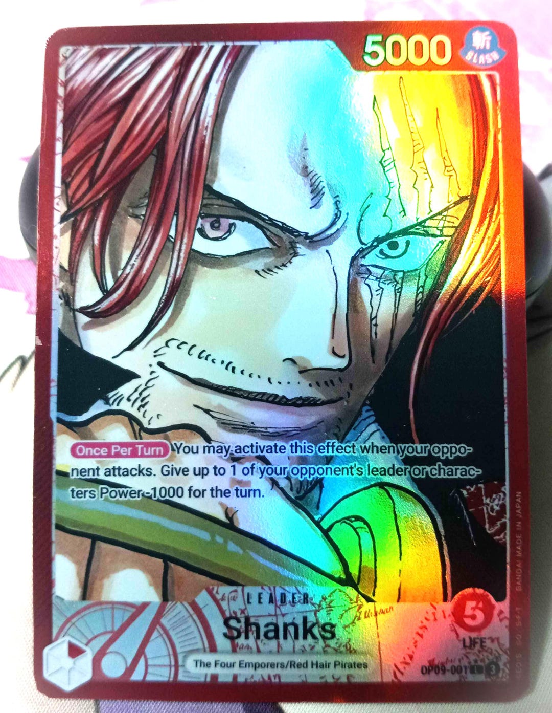 Shanks OP09-001 Leader Proxy One Piece Card Game - Etsy