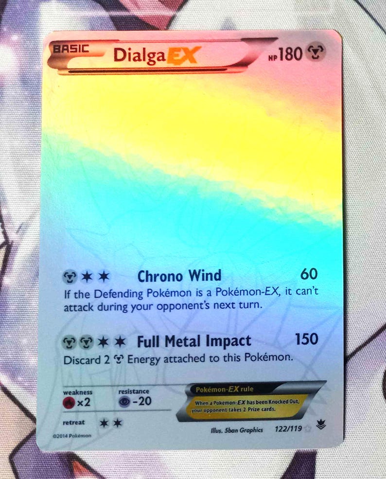 Dialga EX Secret Art 122/119 XY Phantom Forces Proxy Pokemon TCG - Etsy