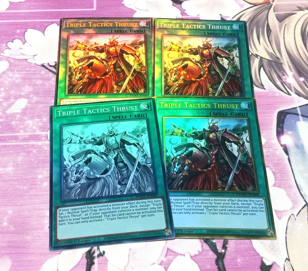 Proxy Triple Tactics Thrust PHHY-EN069 Super Ultra Gold Ghost Orica Yugioh - Etsy