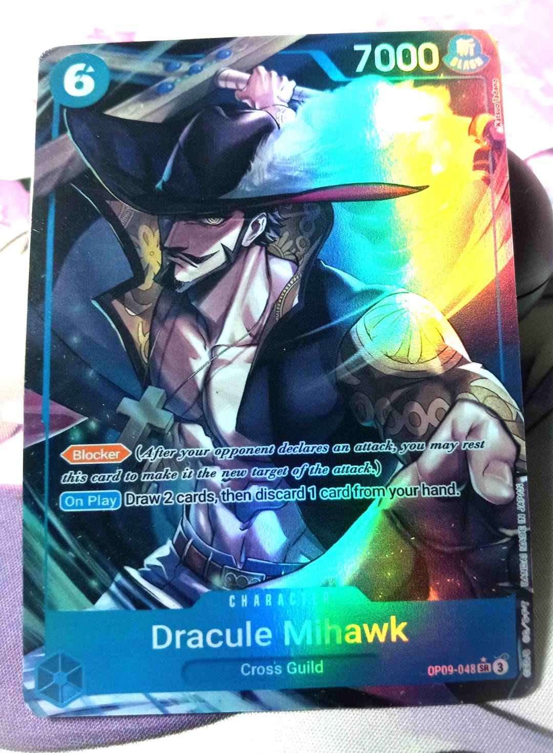 Dracule Mihawk OP09-048 Proxy One Piece Card Game - Etsy