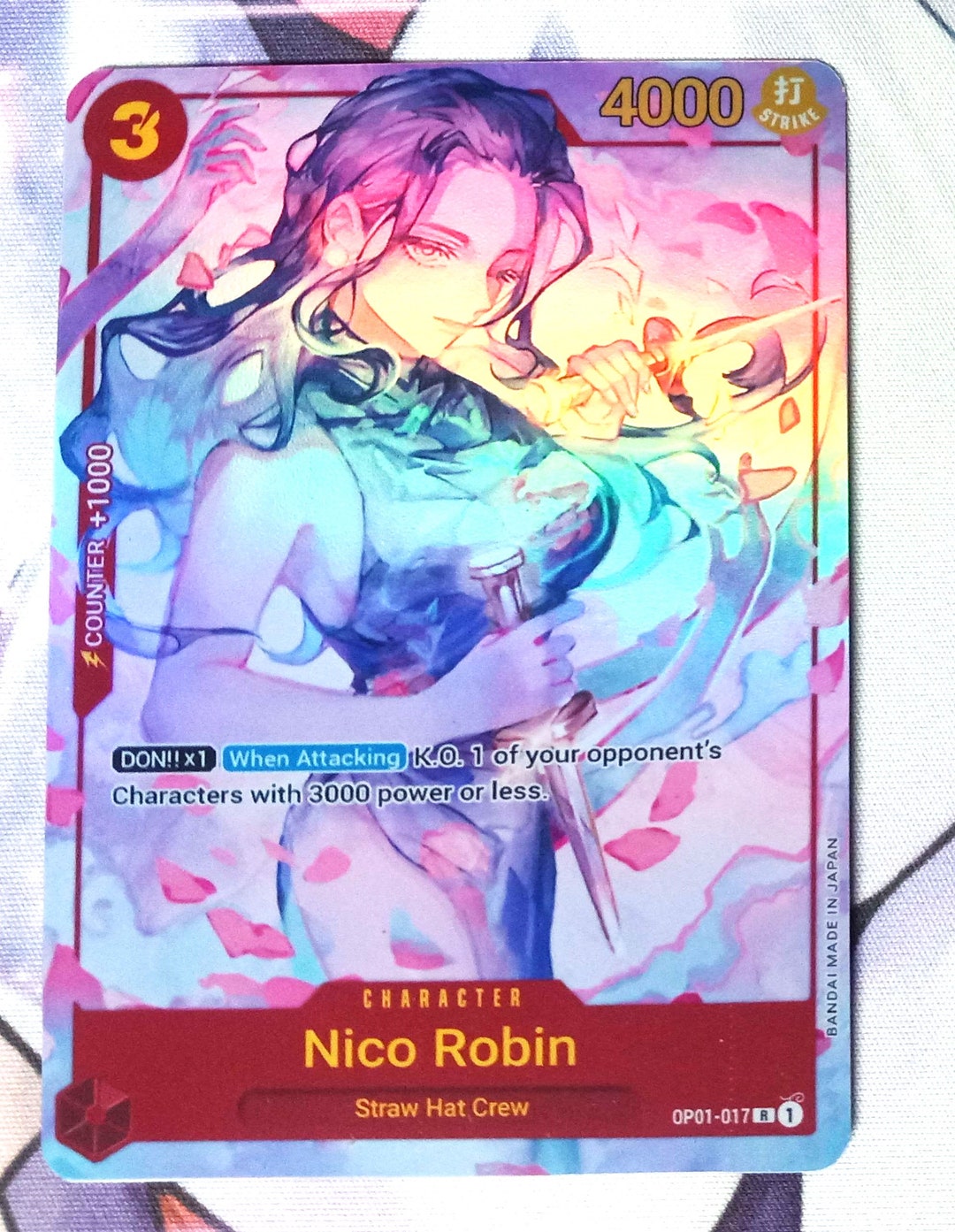 Proxy Nico Robin OP01-017 Alt Art Chinese Promo One Piece - Etsy