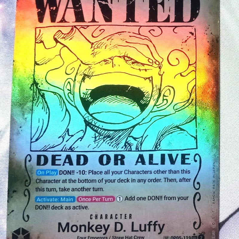 Monkey D Luffy Wanted Poster - Etsy