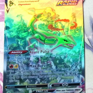 Rayquaza VMAX Alt Art 218/203 Pokemon TCG Evolving Skies - Etsy