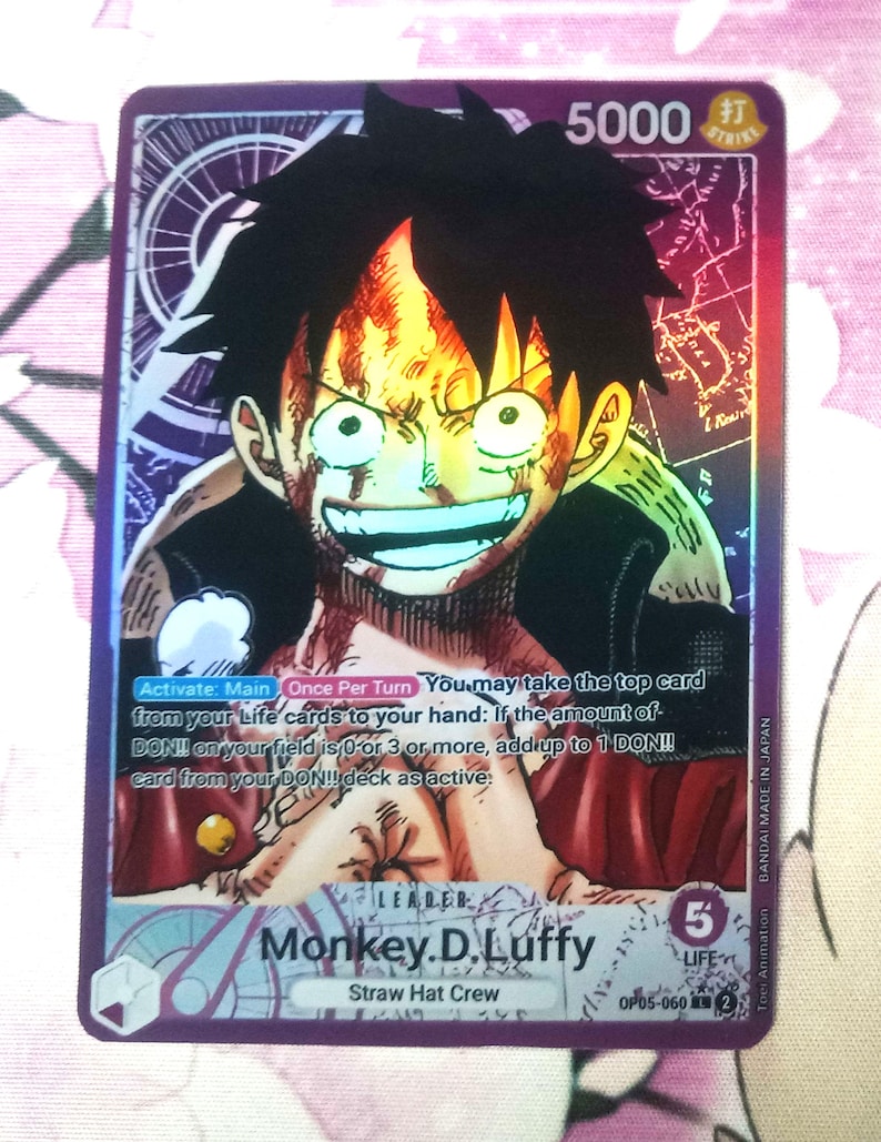 Proxy Monkey D Luffy OP05-060 Alt Art Parallel One Piece - Etsy