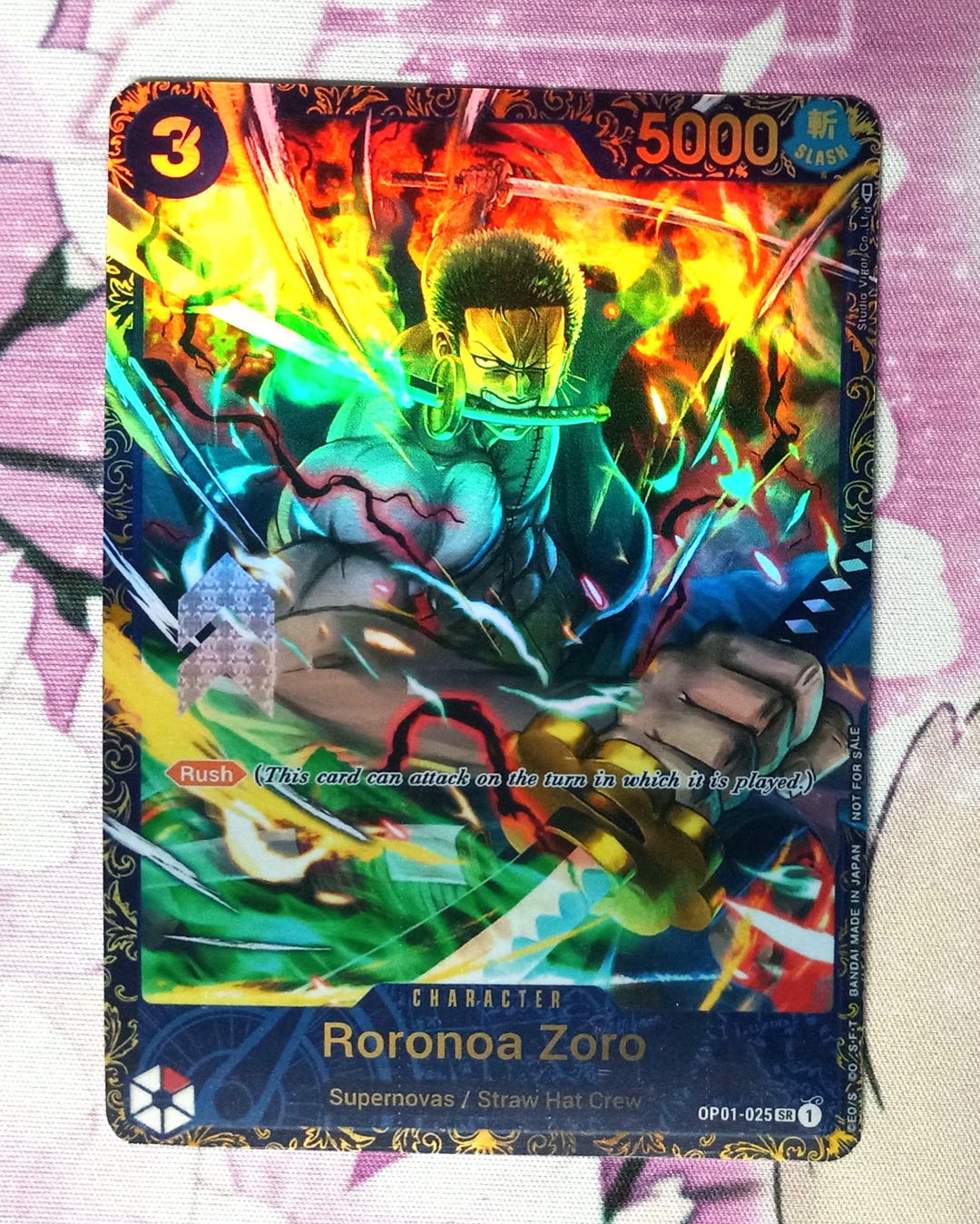 Roronoa Zoro OP01-025 Treasure Cup Promotion One Piece - Etsy