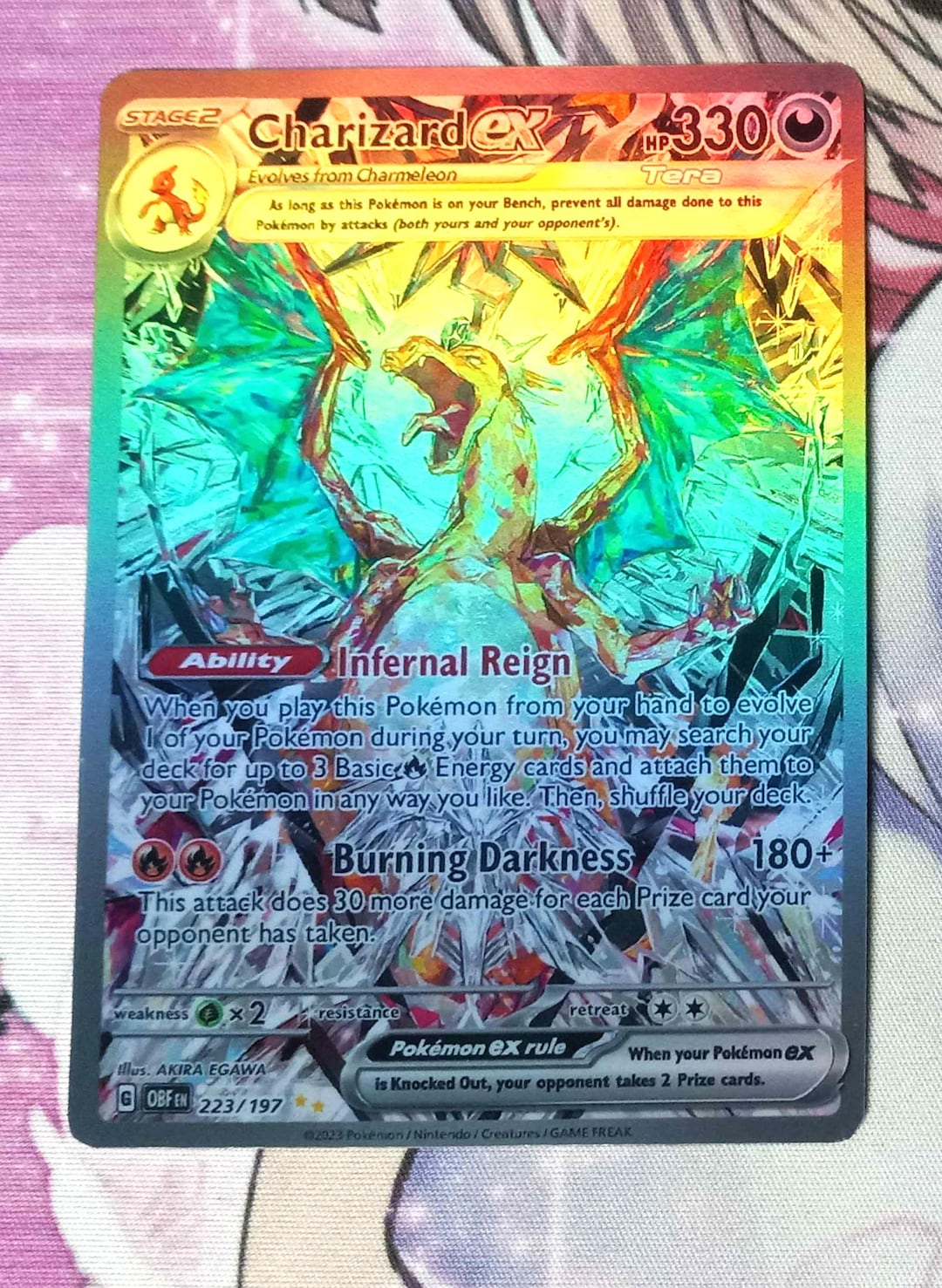 Charizard EX Tera Alt Art 223/197 Proxy Obsidian Flames Pokemon TCG - Etsy