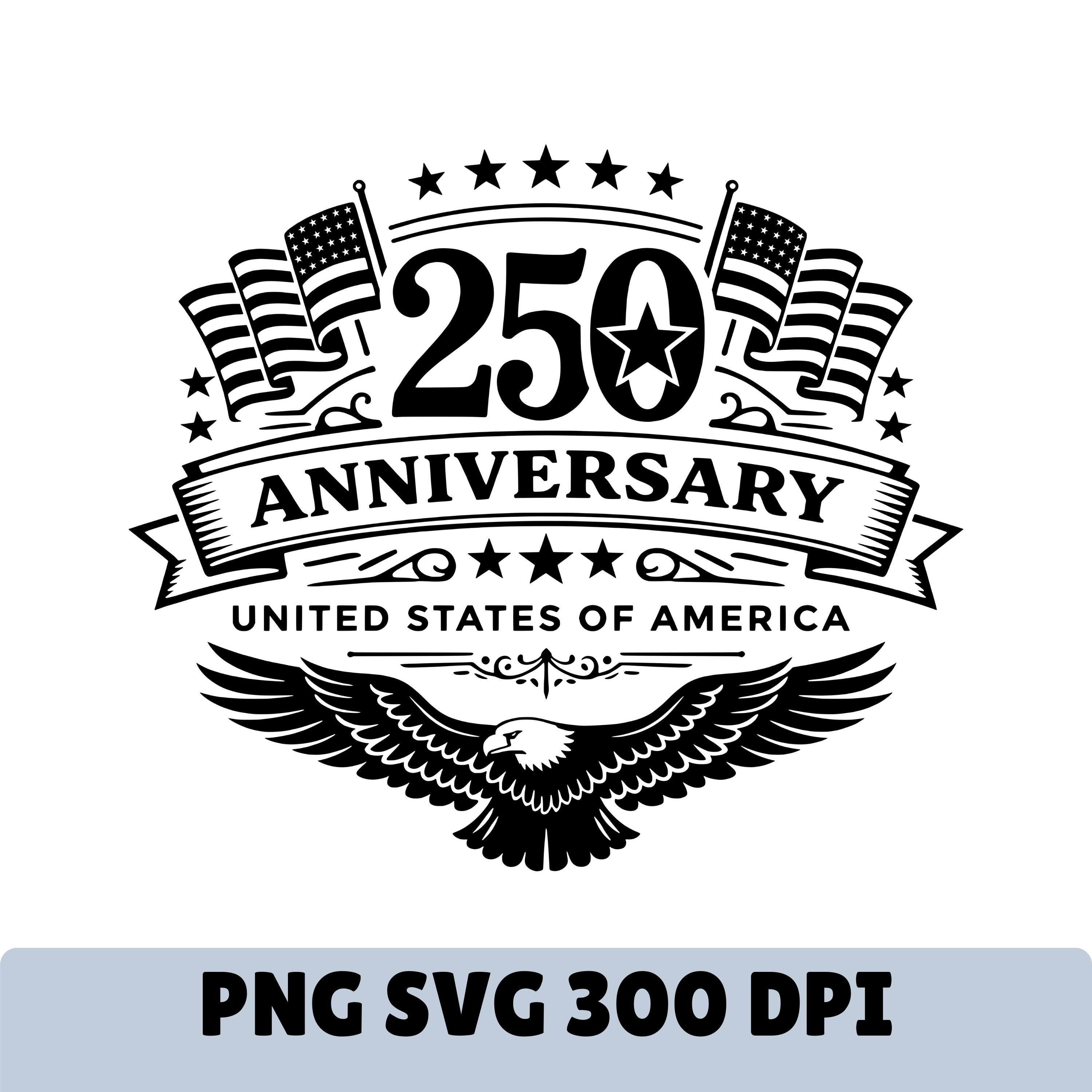 America 250 USA Anniversary SVG PNG - Etsy