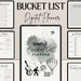 Bucket List Digital Simple Printable Planner, Travel Bucket List, Book ...