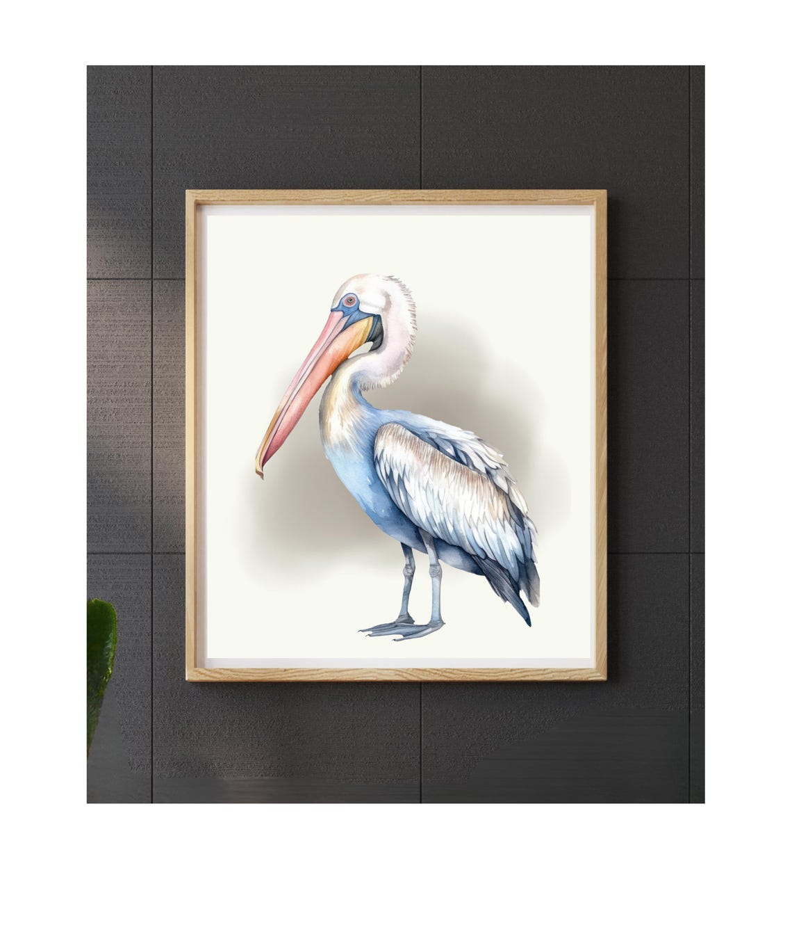 Pelican Art Digital Wall Print,coastal Wall Decor, Nautical Wildlife ...