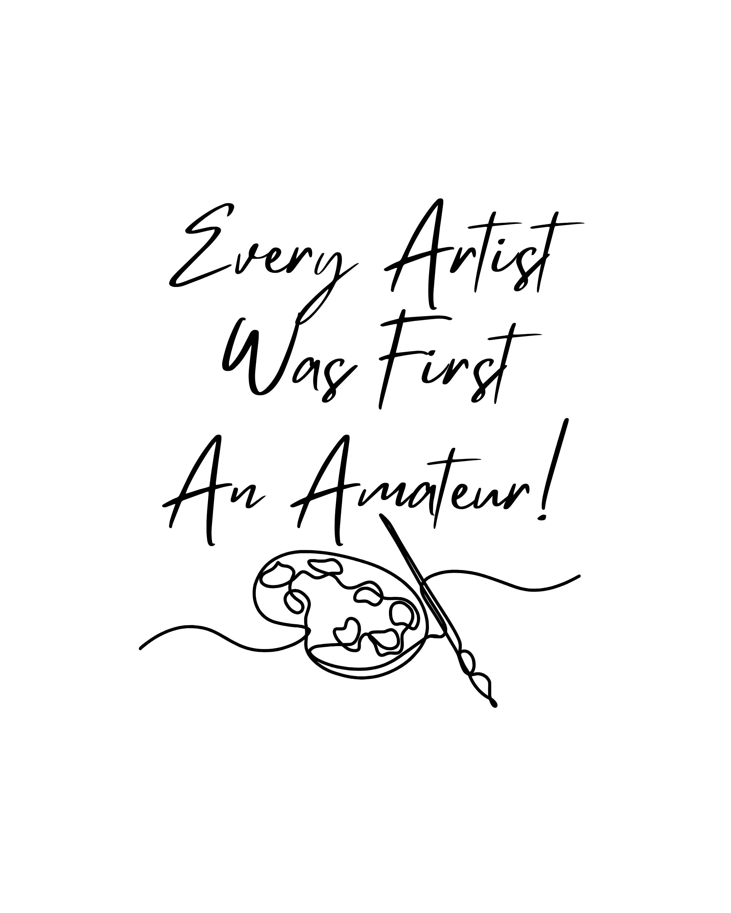 Line Art Quote Inspirational Digital Art Print, Art Lover Gift ...