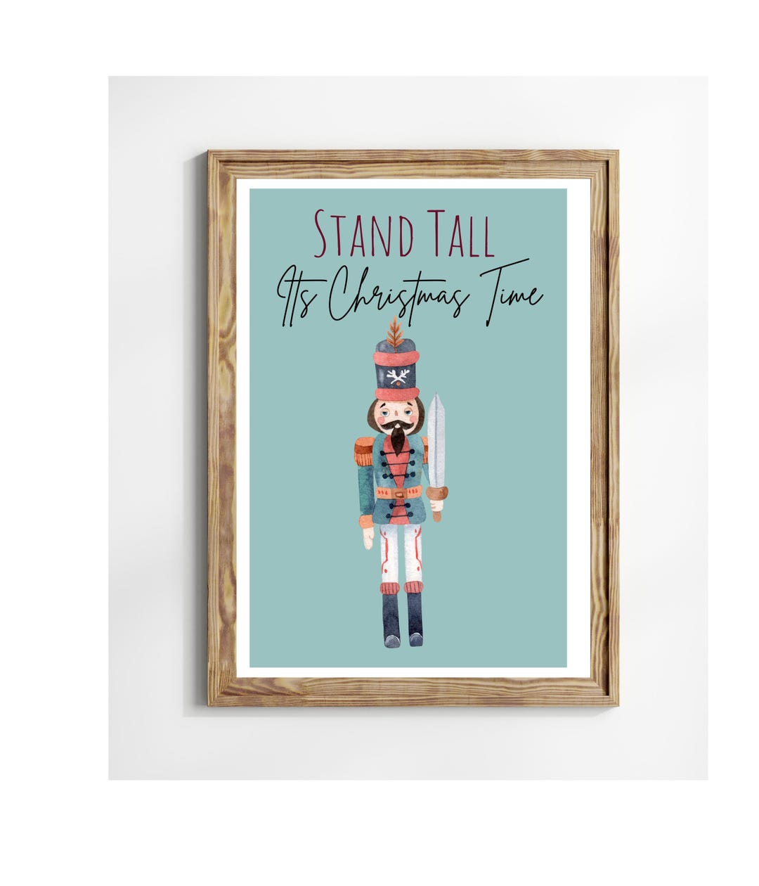 Stand Tall Nutcracker, Vintage Blue Christmas Nutcracker Decor, Classic ...