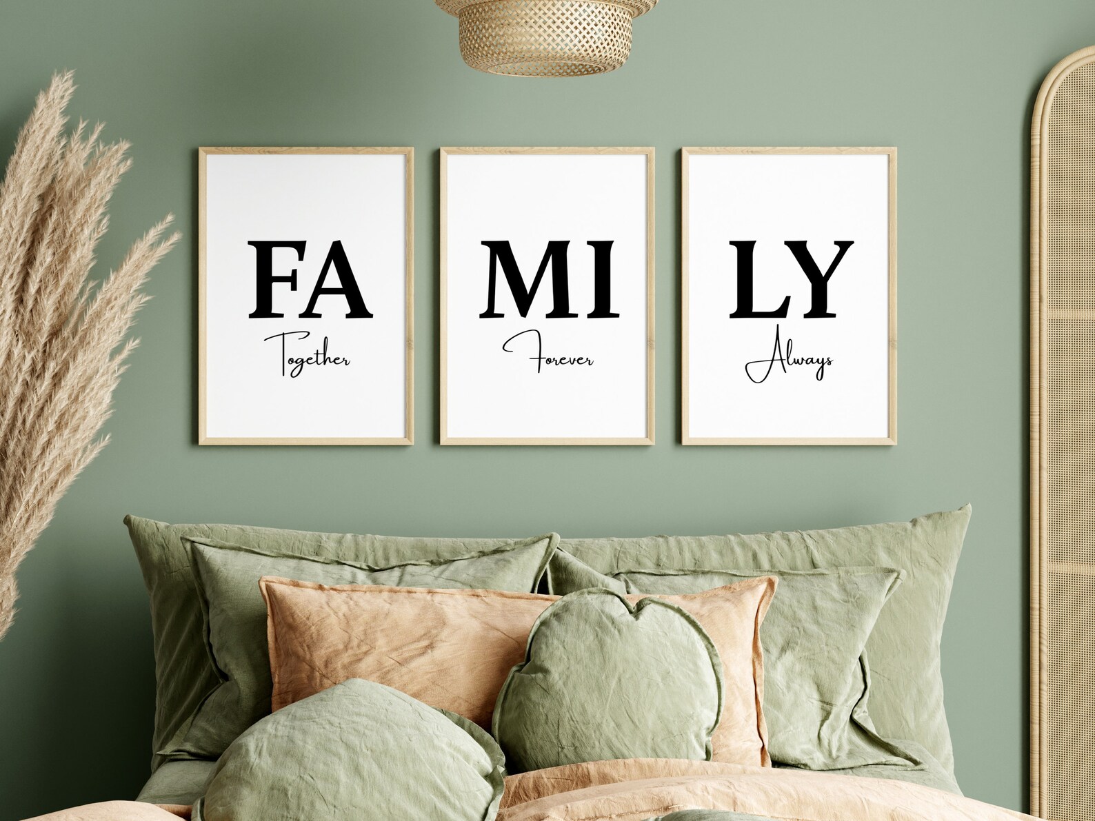 Set of 3, Family Print Download, Home Wall Decor, Family, Digital Print ...