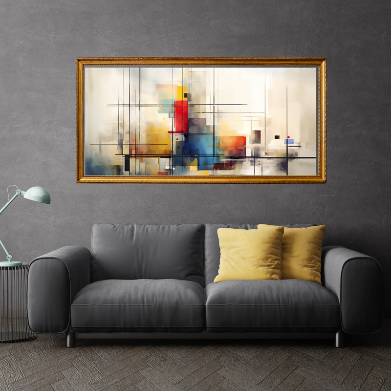 Horizontal Abstract Wall Art - Etsy