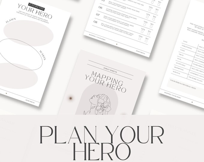 Character Mapping Plan Your Hero Instant Download, Printable PDF ...