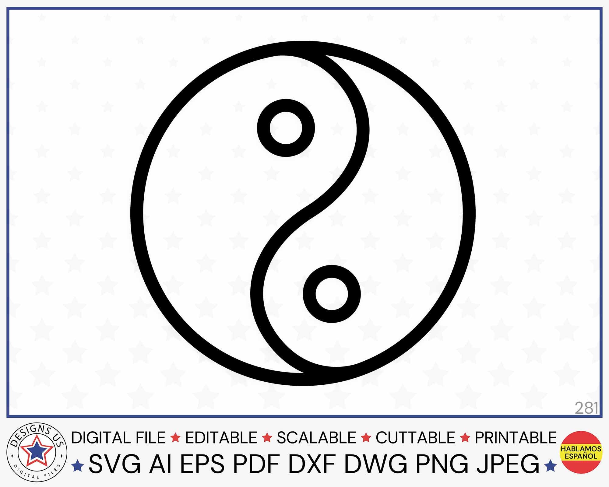 YIN YANG SVG Layered Symbol Yin Yang Vector Yin Yang Png Chinese ...