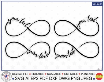 2 INFINITY Signs SVG Infinity Svg Infinity Symbol Svg Family Love ...