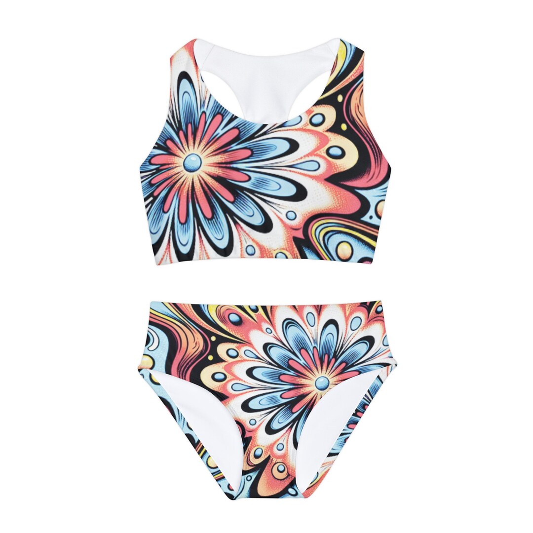 Cute Matching Swimwear Set for Girls Perfect for the Pool - Etsy
