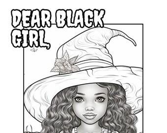black girl halloween coloring pages