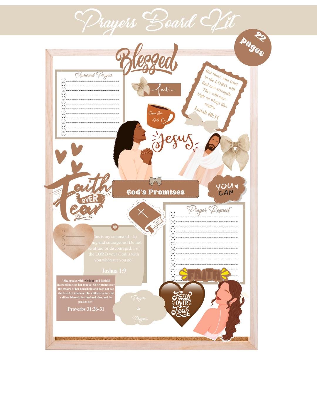 Prayer Board Kit 2025, Printable Prayer Board Party Kit, Prayer ...