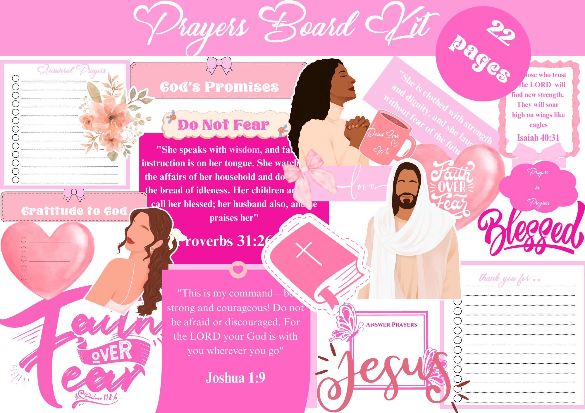 Prayer Board Kit 2025, Printable Prayer Board Party Kit, Prayer ...