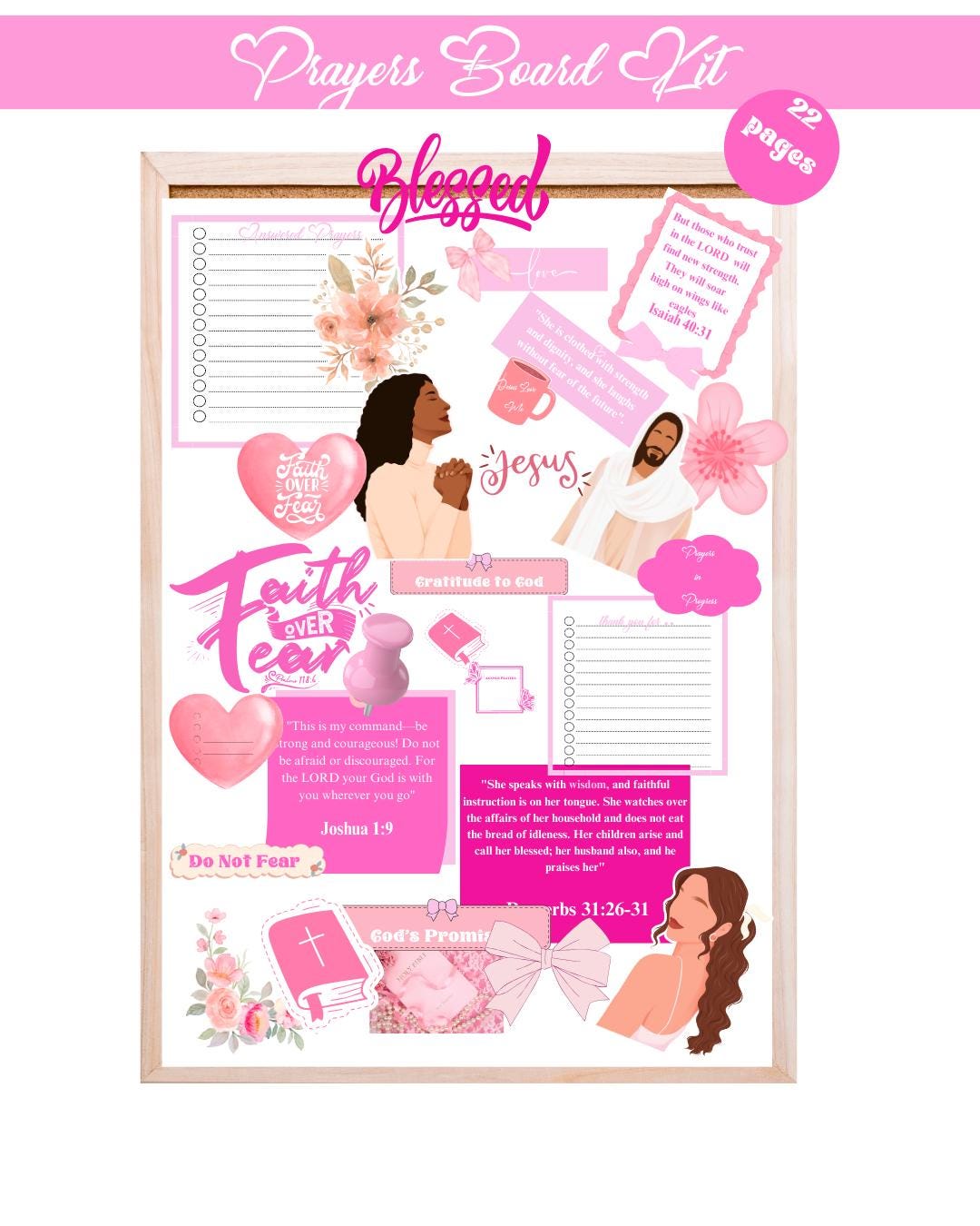 Prayer Board Kit 2025, Printable Prayer Board Party Kit, Prayer ...