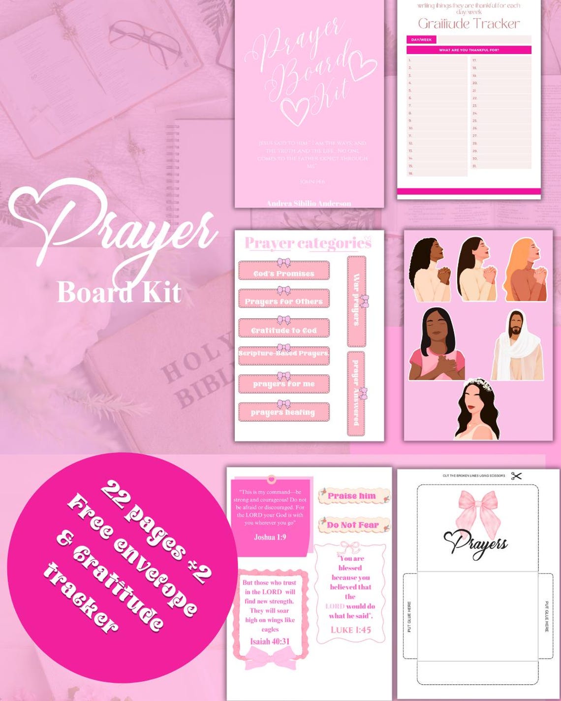 Prayer Board Kit 2025, Printable Prayer Board Party Kit, Prayer ...