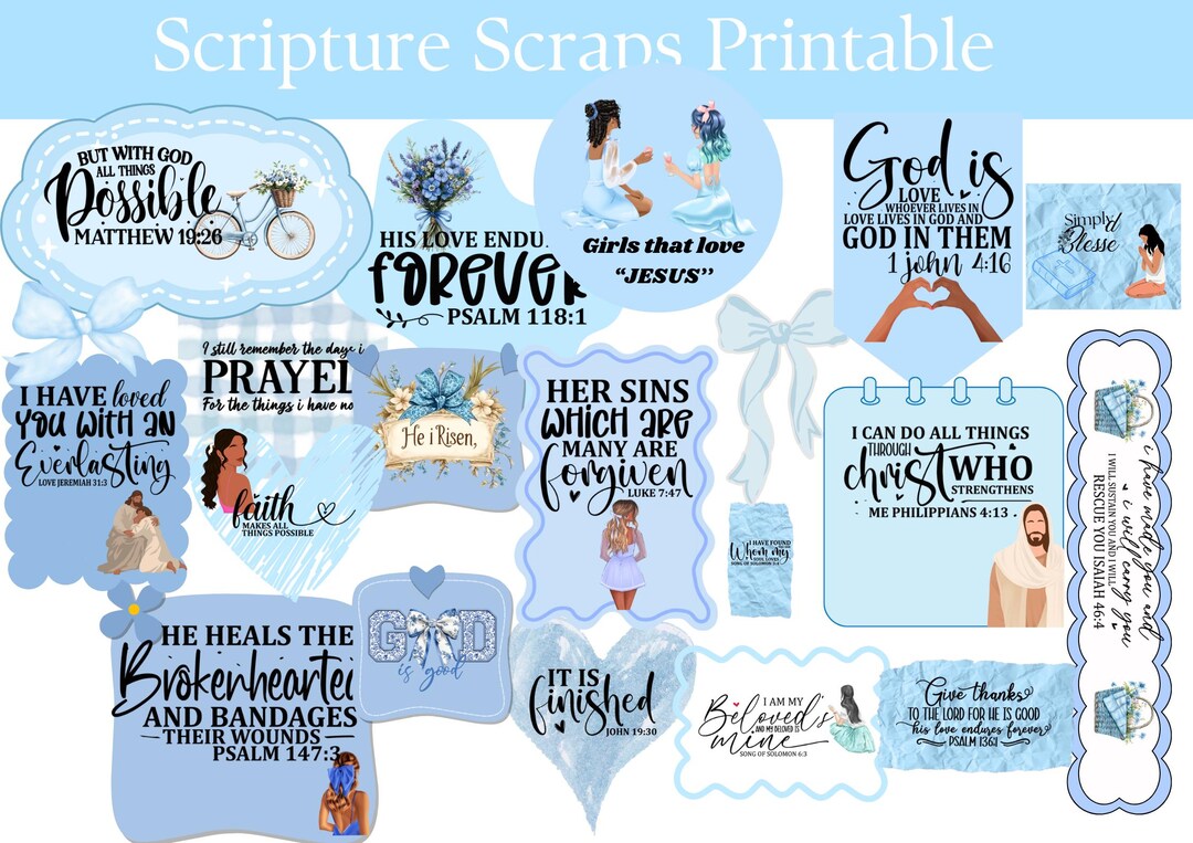 Blue Scrapbooking Bible Scriptures Bible Scripture Faith , Scripture ...