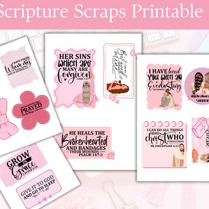 Scripture Scraps Printable, Girls Prayer Board Faith Bible Journal ...