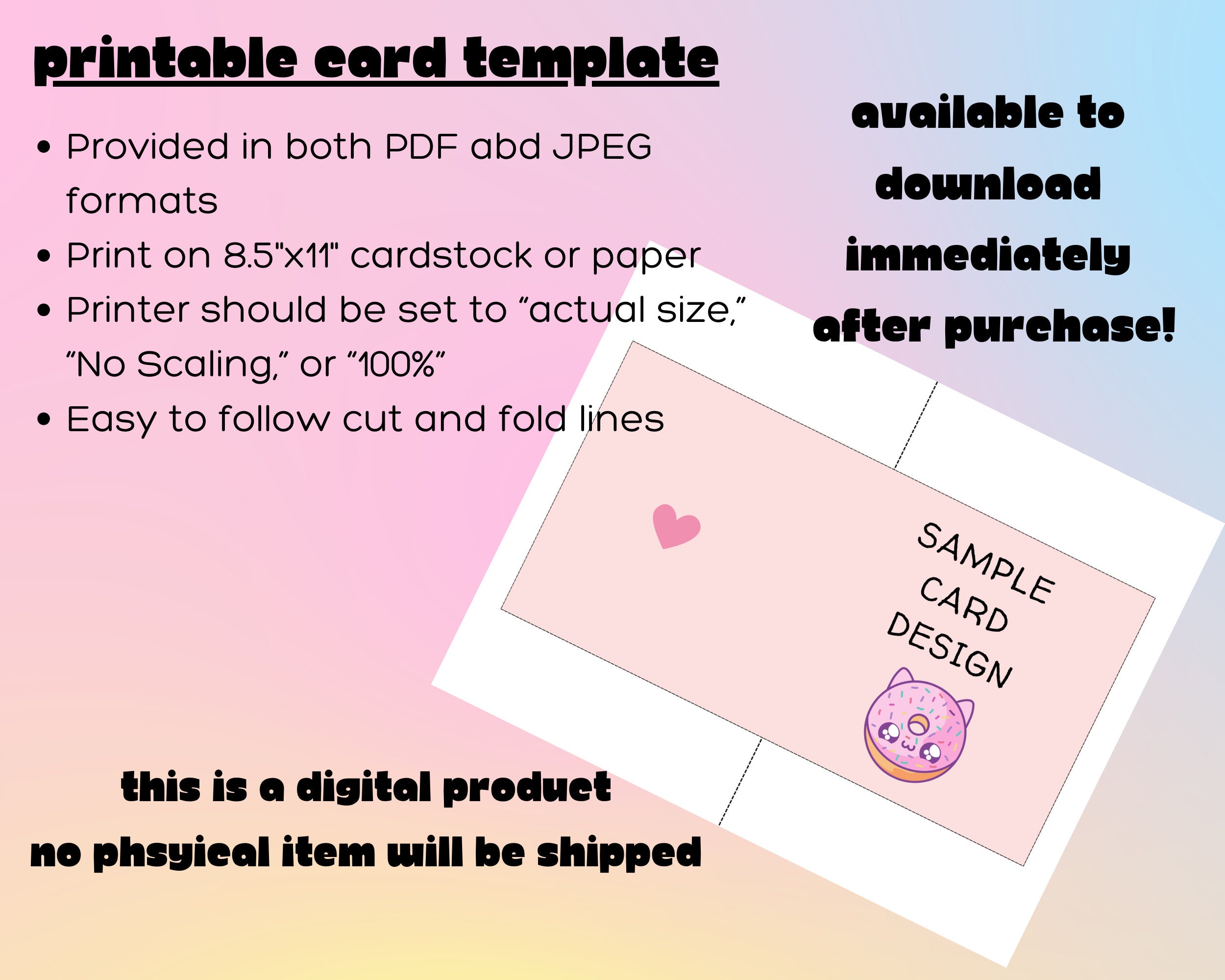 Cute Sushi Roll Card - DIGITAL FILE | Kawaii Card, Kawaii Birthday Card ...
