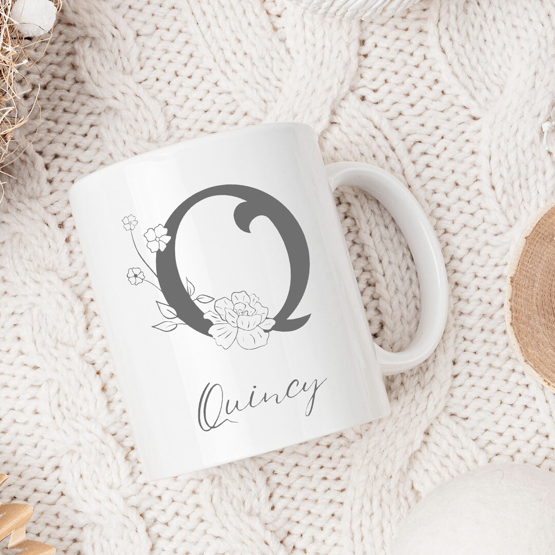 Custom Birthday Mug Personalized Initial Mug Initial and - Etsy