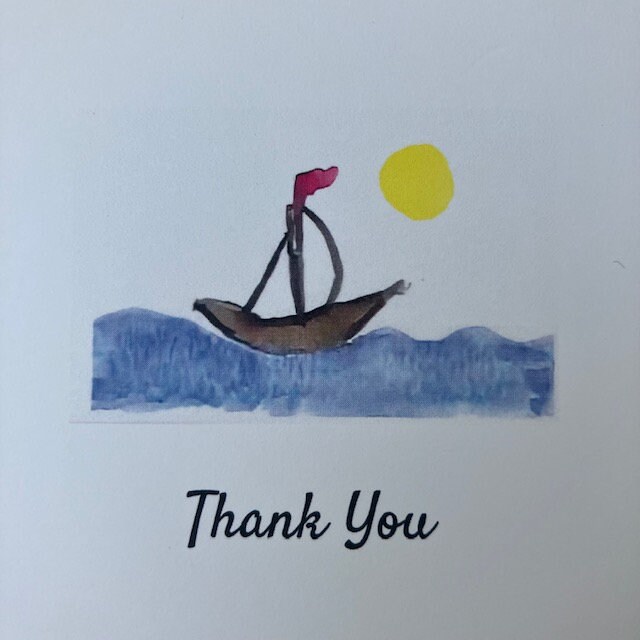 Hand-painted Watercolor Thank You Note Cards - Etsy