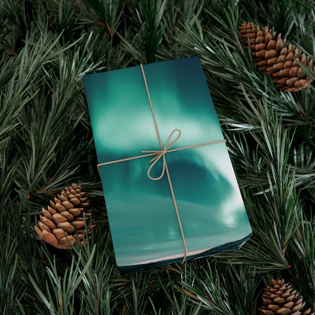 Aurora Borealis Gift Wrap, Enchant Your Presents With the Magic of the ...